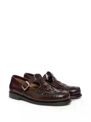 G.H.BASS Weejuns Fisherman Woven Leather Loafers