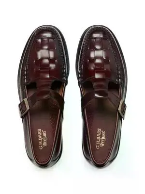 G.H.BASS Weejuns Fisherman Woven Leather Loafers