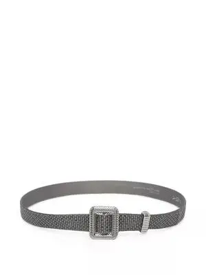 Benedetta Bruzziches Venus Crystal-embellished Belt - Grey