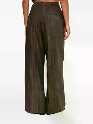 GANNI Trousers In Pinstripe Wool