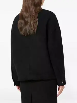 Max Mara Double Jersey Wool Bomber Jacket
