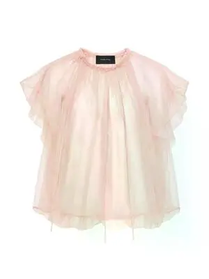 Simone Rocha Gathered Cord-tulle Top