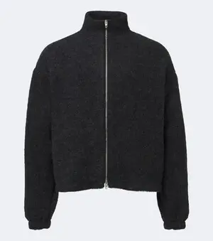 JIL SANDER Wool-blend Fleece Sweatshirt