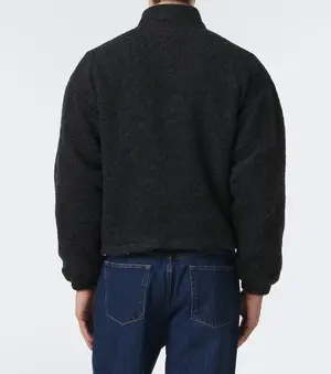 JIL SANDER Wool-blend Fleece Sweatshirt