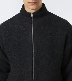 JIL SANDER Wool-blend Fleece Sweatshirt