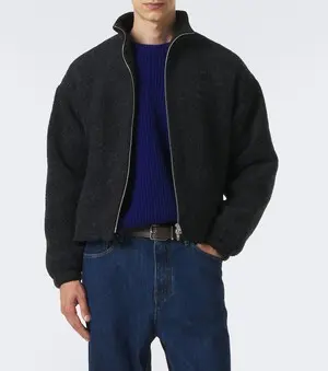 JIL SANDER Wool-blend Fleece Sweatshirt