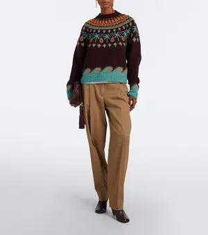 Alanui Virgin Wool Patterned Sweater