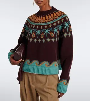 Alanui Virgin Wool Patterned Sweater