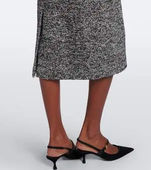 Dolce & Gabbana Wool And Silk-blend Tweed Midi Dress
