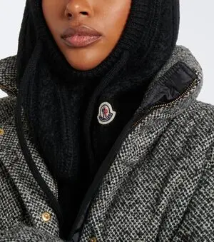 Moncler Cable-knit Alpaca And Wool-blend Balaclava