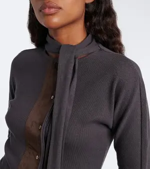 LEMAIRE Cotton And Linen-blend Jersey T-shirt
