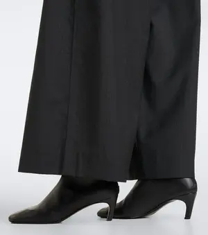 TOTEME Leather Ankle Boots