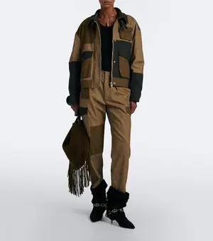 MARANT ETOILE Risla Patchwork Cotton Jacket
