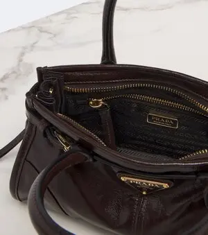 Prada Bonnie Mini Leather Top-handle Bag