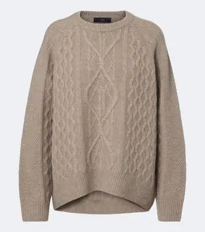 Arch4 Delilah Cable-knit Cashmere Sweater