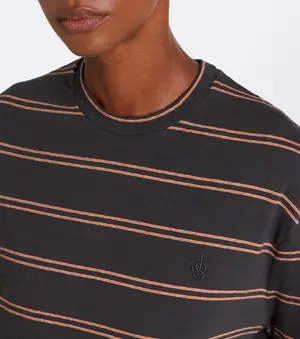JIL SANDER Striped Cotton T-shirt