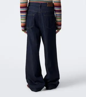 Dries Van Noten Wide-leg Denim Trousers