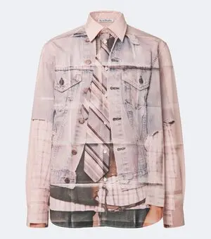 Acne Studios Trompe-l'oil Cotton Poplin Shirt