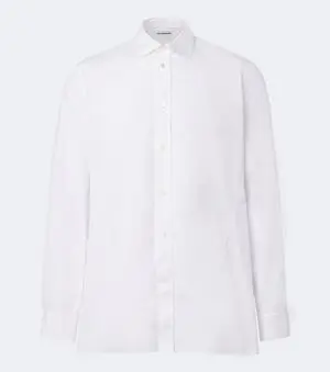 JIL SANDER Cotton Poplin Shirt - White