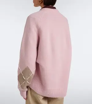 Arch4 Sloane Argyle Cashmere Sweater - Pink