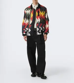Sacai X A.p.c. Quilts Printed Blouson Jacket