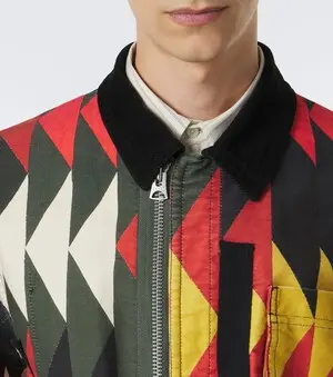 Sacai X A.p.c. Quilts Printed Blouson Jacket