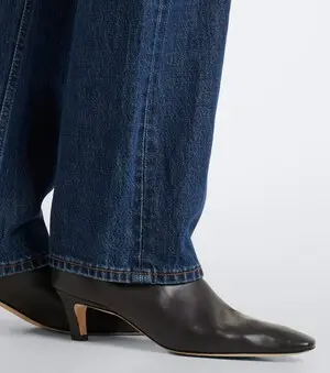 TOTEME Leather Ankle Boots