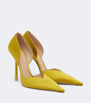 Victoria Beckham Satin Pumps - Green
