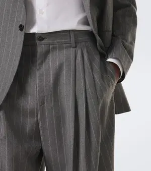 Dolce & Gabbana Pinstripe Virgin Wool Suit Trousers