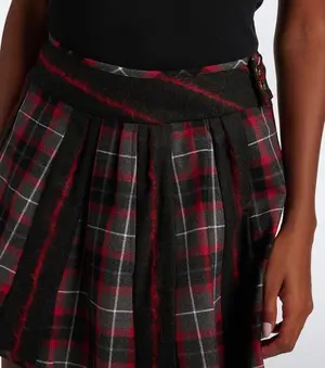VIVIENNE WESTWOOD Tartan Wool Miniskirt