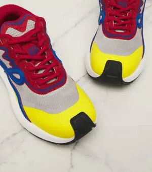 Loewe Pogo Colorblocked Mesh-trimmed Sneakers