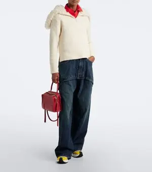 Loewe Pogo Colorblocked Mesh-trimmed Sneakers