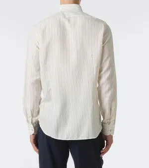 Eleventy Striped Twill Shirt