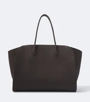 THE ROW Marlo 17 Leather Tote Bag - Black