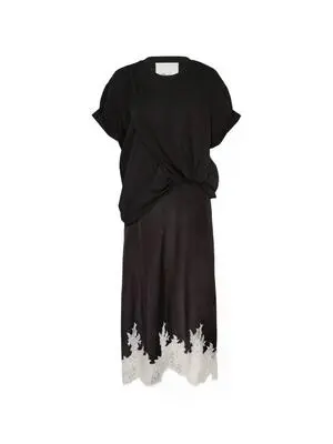 3.1 Phillip Lim Lace-trim Twisted Midi Dress