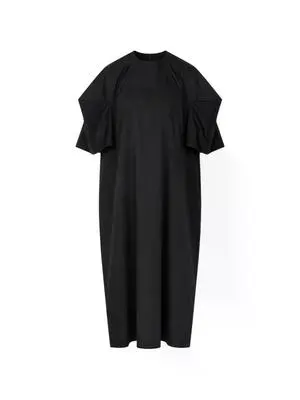 ENFOLD Midi Box Pleated-sleeve Dress