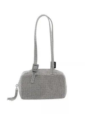 Benedetta Bruzziches Crystal-embellished Tassel-detail Shoulder Bag - Silver