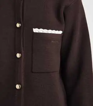 Sandro Lace-detail Cardigan