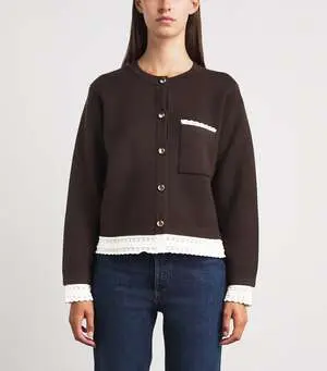 Sandro Lace-detail Cardigan