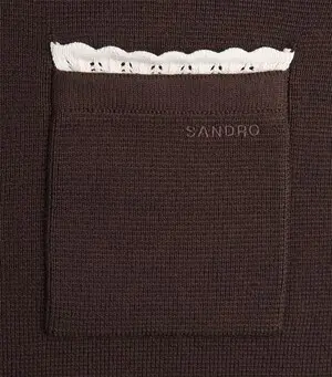 Sandro Lace-detail Cardigan