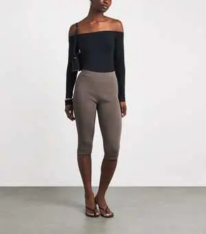 SKIMS Refined Knit High-rise Capris