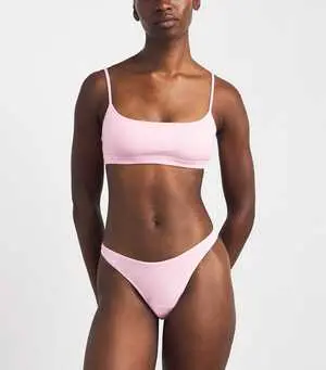 SKIMS Stretch-cotton Everyday Scoop Bralette - Pink