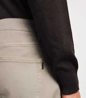 Purdey Cotton-blend Five-pocket Trousers