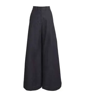 Palmer//harding Elara High-rise Wide-leg Jeans