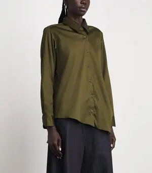 Palmer//harding Sateen Cotton Twisted Shirt