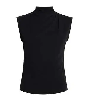 ME+EM Sleeveless Draped Top