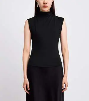 ME+EM Sleeveless Draped Top