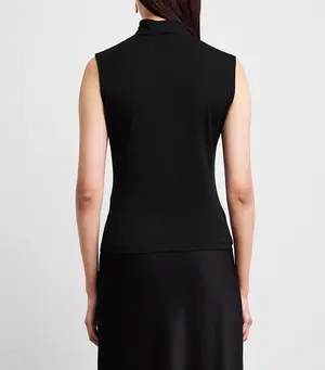 ME+EM Sleeveless Draped Top