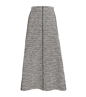 ME+EM Tweed A-line Midi Skirt