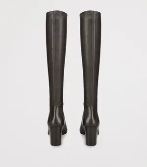 SHIRAKABEGURA Leather Memo Knee-high Boots 95